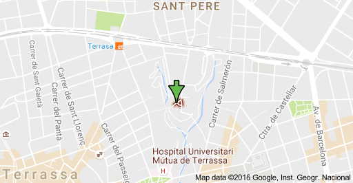 mapa Seu d'Egara — Facultat d'Òptica i Optometria de Terrassa. FOOT ...